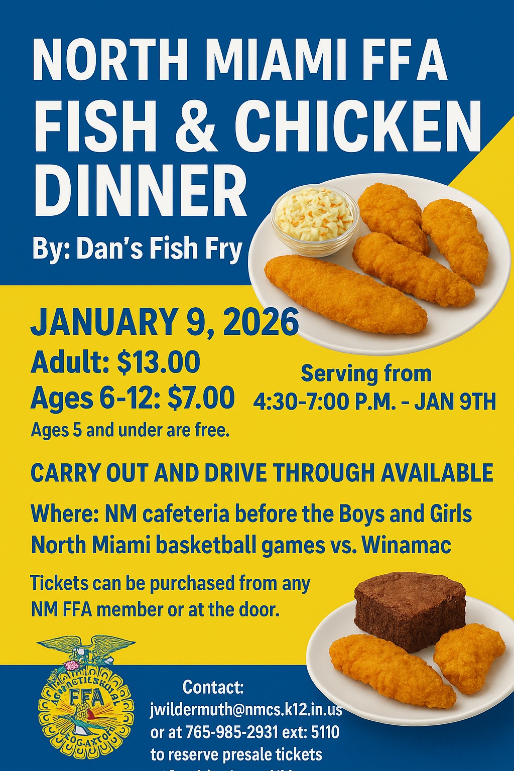 North Miami FFA Fish & Chicken Dinner - Miami County Calendar